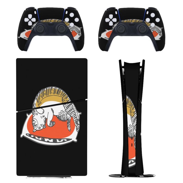 Cat Painting PS5/PS5 Slim Digital Disc Skin Sticker For Console And ...