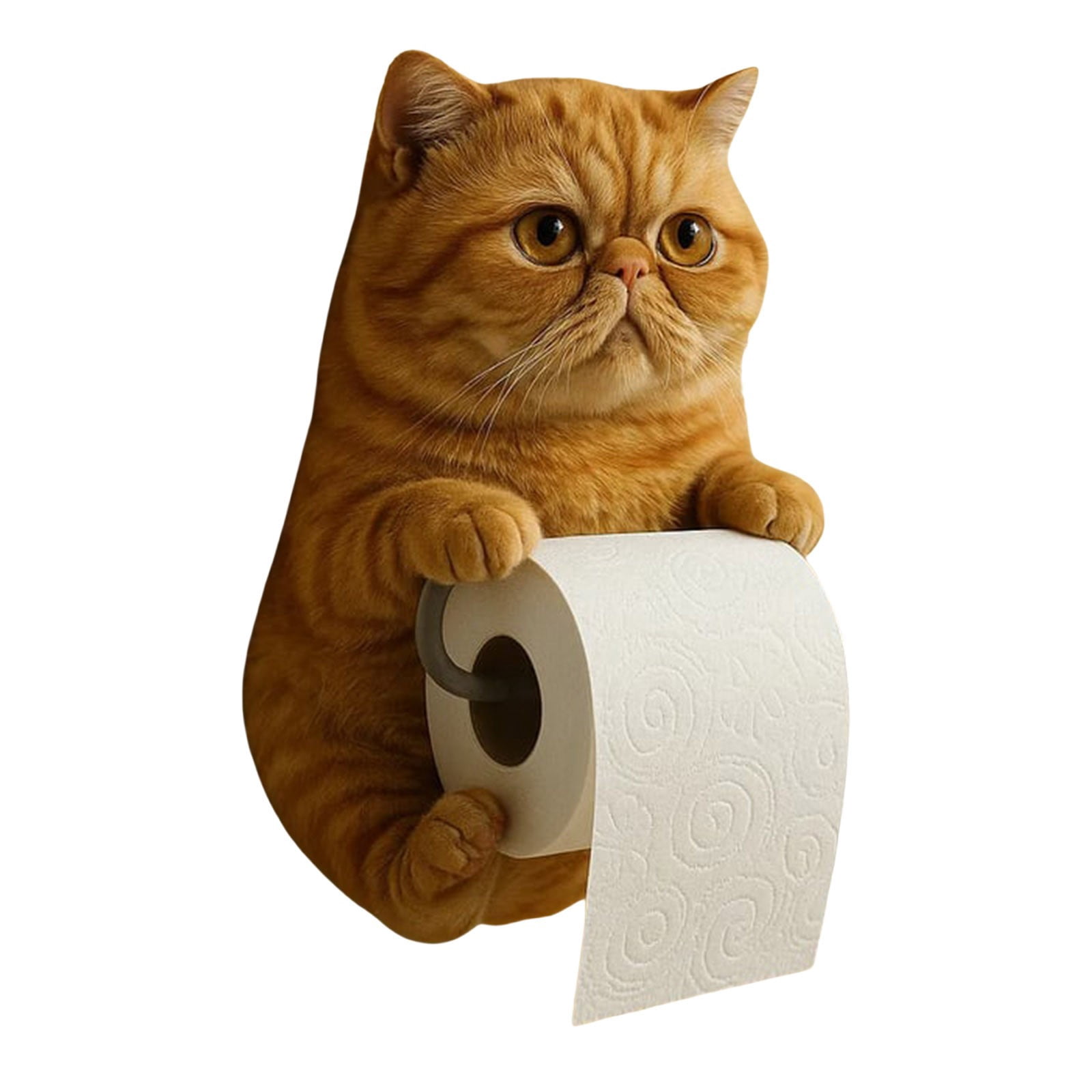 Cat Paper Holder, Funny 3D Cats Paper Towel Holder, Cute Decorative ...