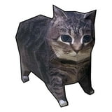 Cat Papercraft Kit 3D Life Scale DIY Decorative Paper Models Handmade ...