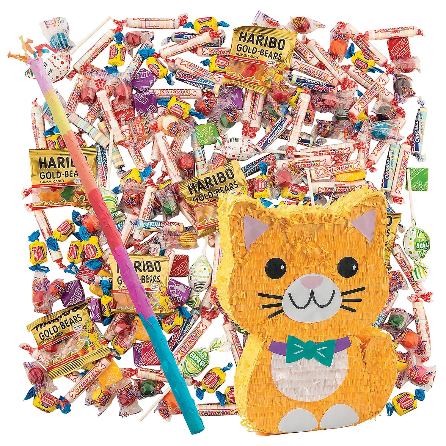 Cat Party Piñata Kit – 208 Pc - Walmart.com