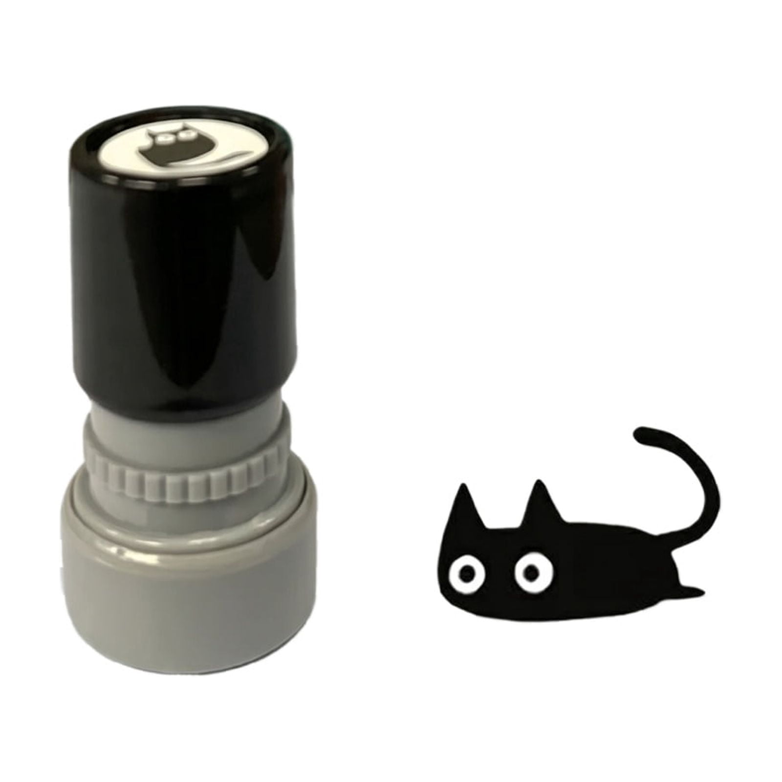 Cat Pattern Stamp 4PC, 2026 Cute Kitten Design Self Inking Stamp ...