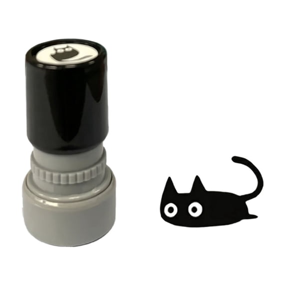 Cat Pattern Stamp 4PC, 2026 Cute Kitten Design Self Inking Stamp ...