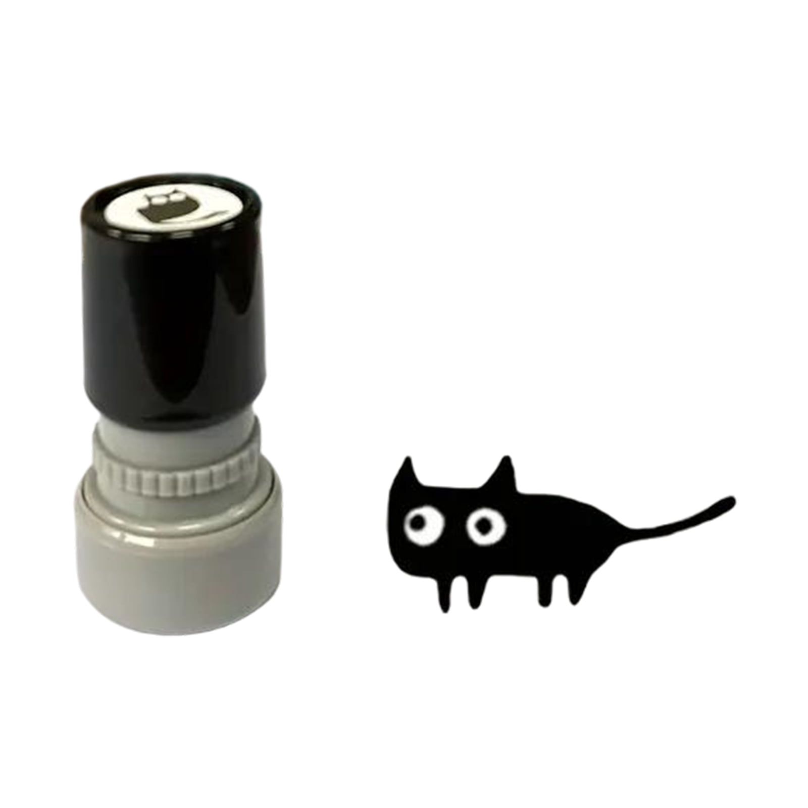 Cat Pattern Stamp 4PC, 2026 New Cute Black Cat Kitten Stamps ...