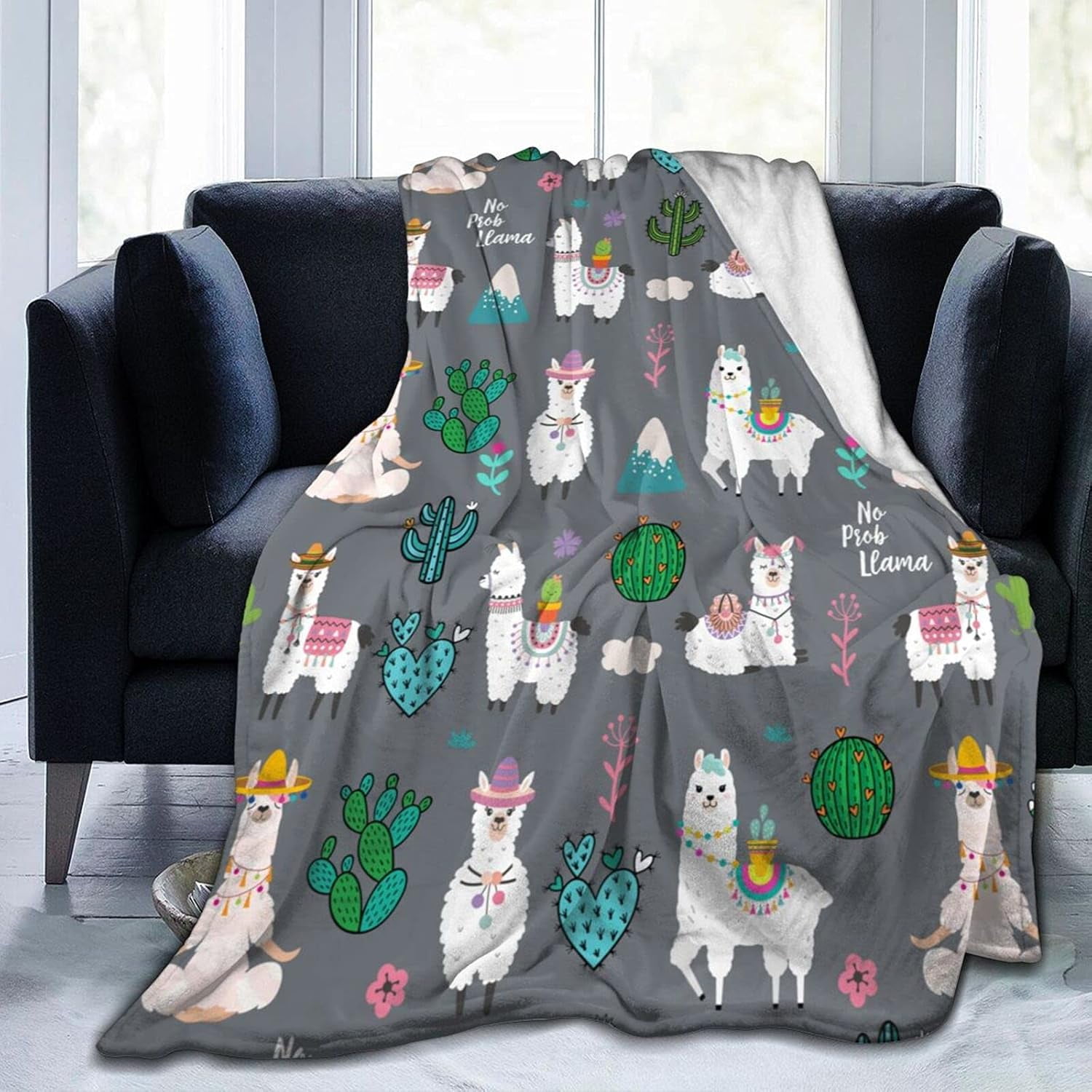 Cat Pattern Throw Blanket Gifts for Men Women Boys Girls Kid Soft Warm ...