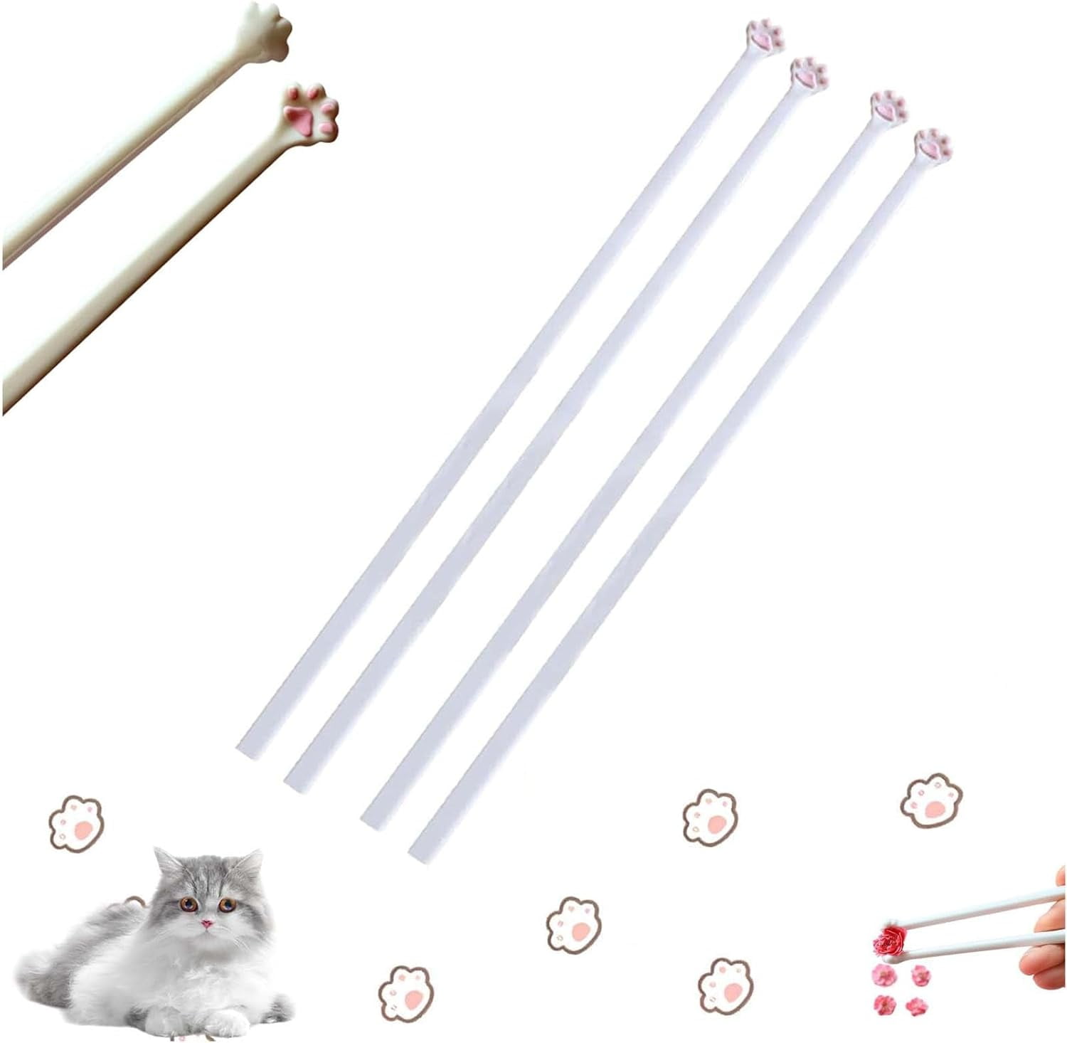 Cat Paw Chopsticks, Durable and Easy to Use Cat Claw Design, Reusable ...