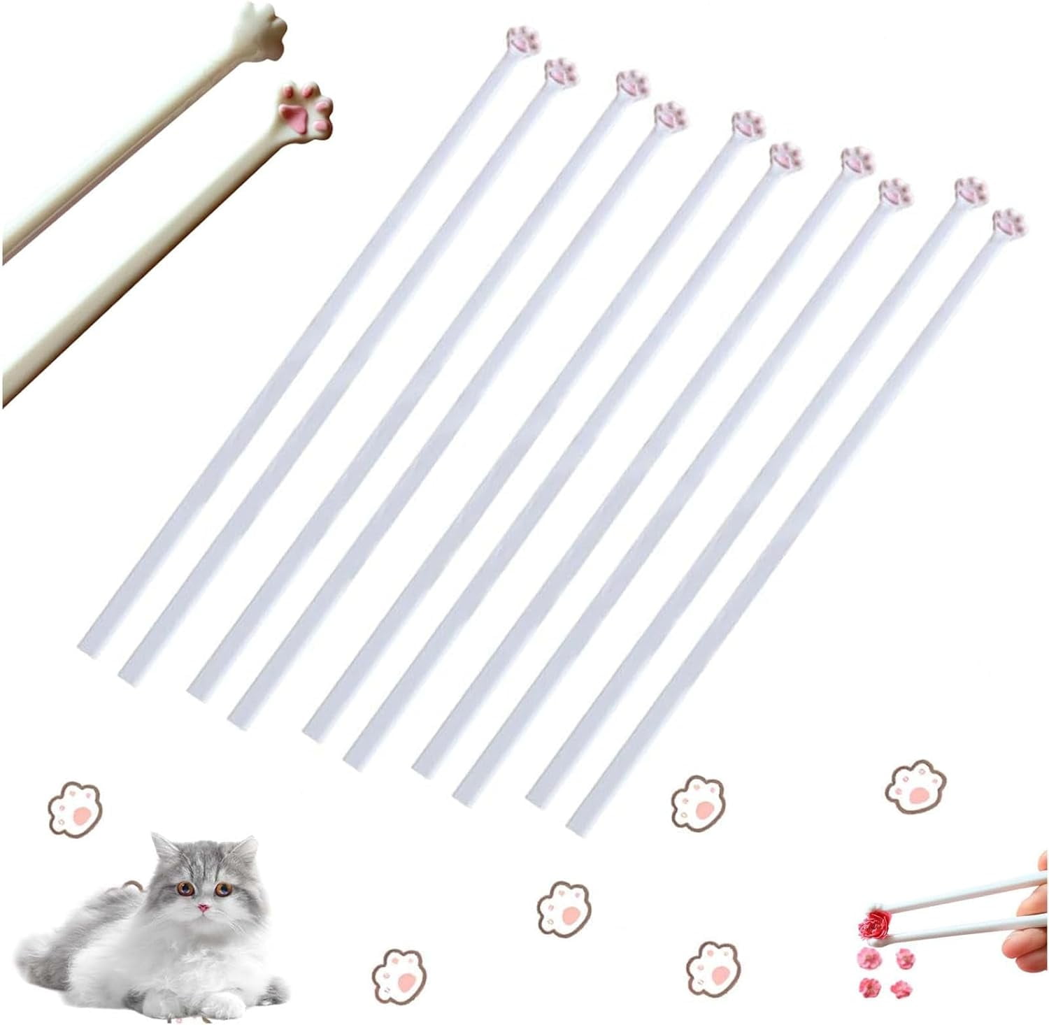 Cat Paw Chopsticks, Durable and Easy to Use Cat Claw Design, Reusable ...