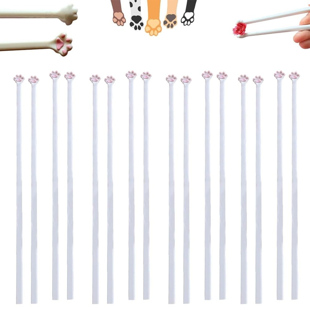 Cat Paw Chopsticks, Reusable Non-Slip Chopsticks with Cute Pink Paw ...