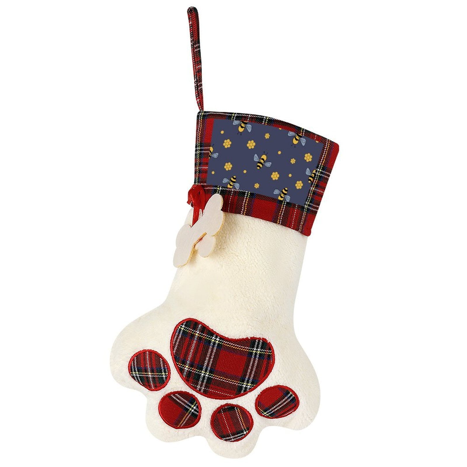 Cat Paw Christmas Socks 16.9 X 11.8in With A Soft And Comfortable Buckle Texture Light Can Be ...
