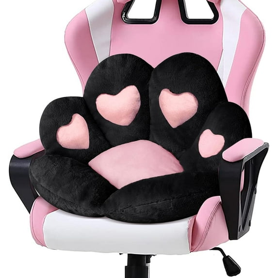 Cat Paw Cushion Kawaii Chair Cushions 31.4 x 27.5 inch Cute Stuff Heart ...