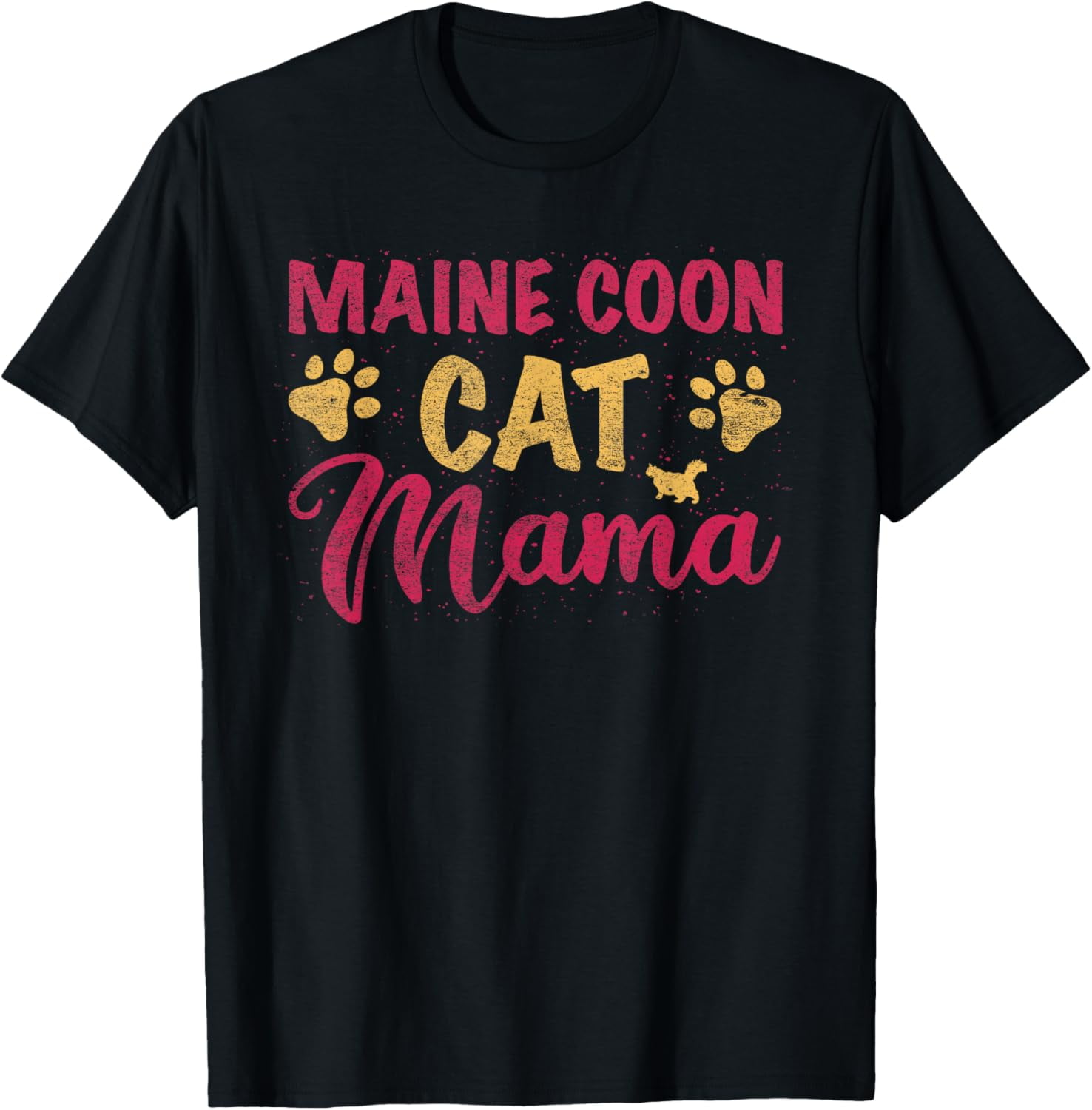 Cat Paw Design - Maine Coon Cat Mama T-Shirt - Walmart.com