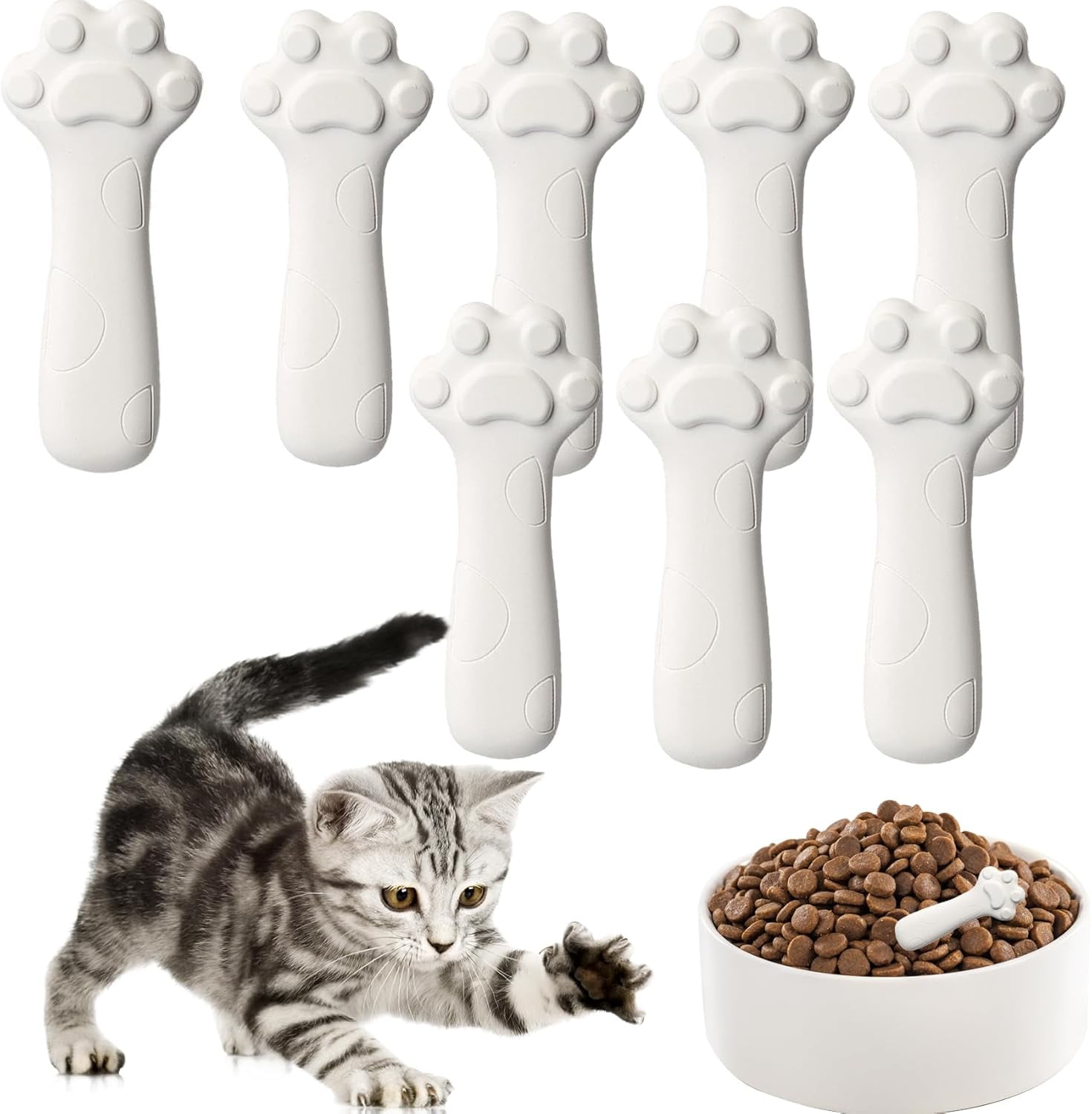 Cat Paw Drying Strip, Pet Food Desiccant, 4PCS Pet Food Desiccant ...