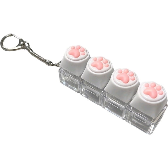 Cat Paw Keyboard Fidget Toys for Adults Keyboard Clicker Keychain ...