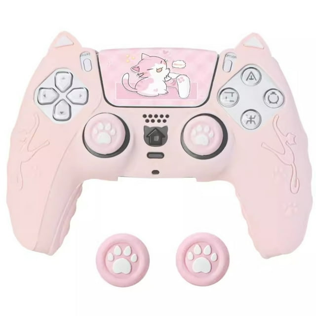 Cat Paw PS5 Controller Skin Anti-Slip Silicone Skin Protective Cover ...