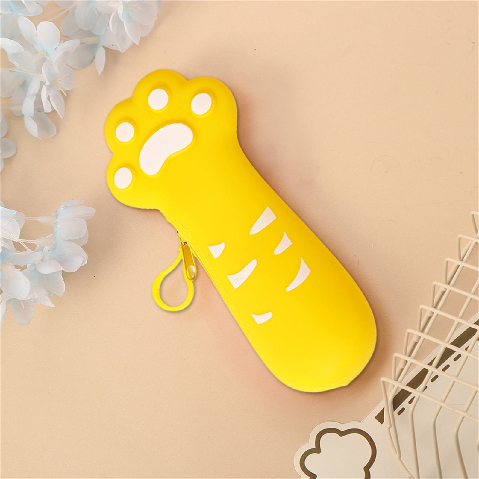 Cat Paw Pencil Holder Plastic Kitten Paw Pencil Case Box Storage ...