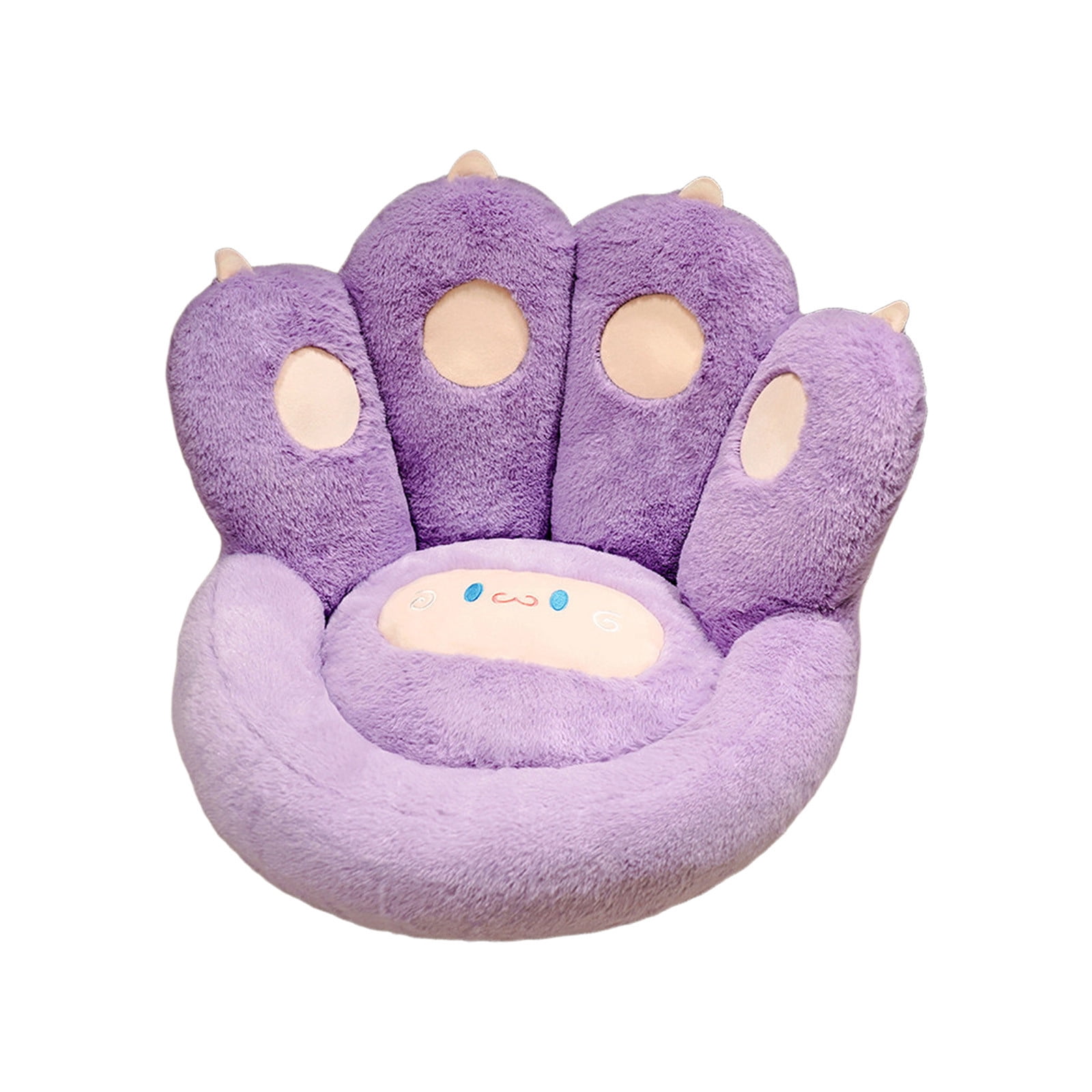 Cat Paw Plush Chair Cushion - Soft Plush Cushion for Gaming Chairs ...