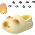 Cat Paw Print Shoes, Cat Paw Footprint Fluffy Plush Fleece Height ...
