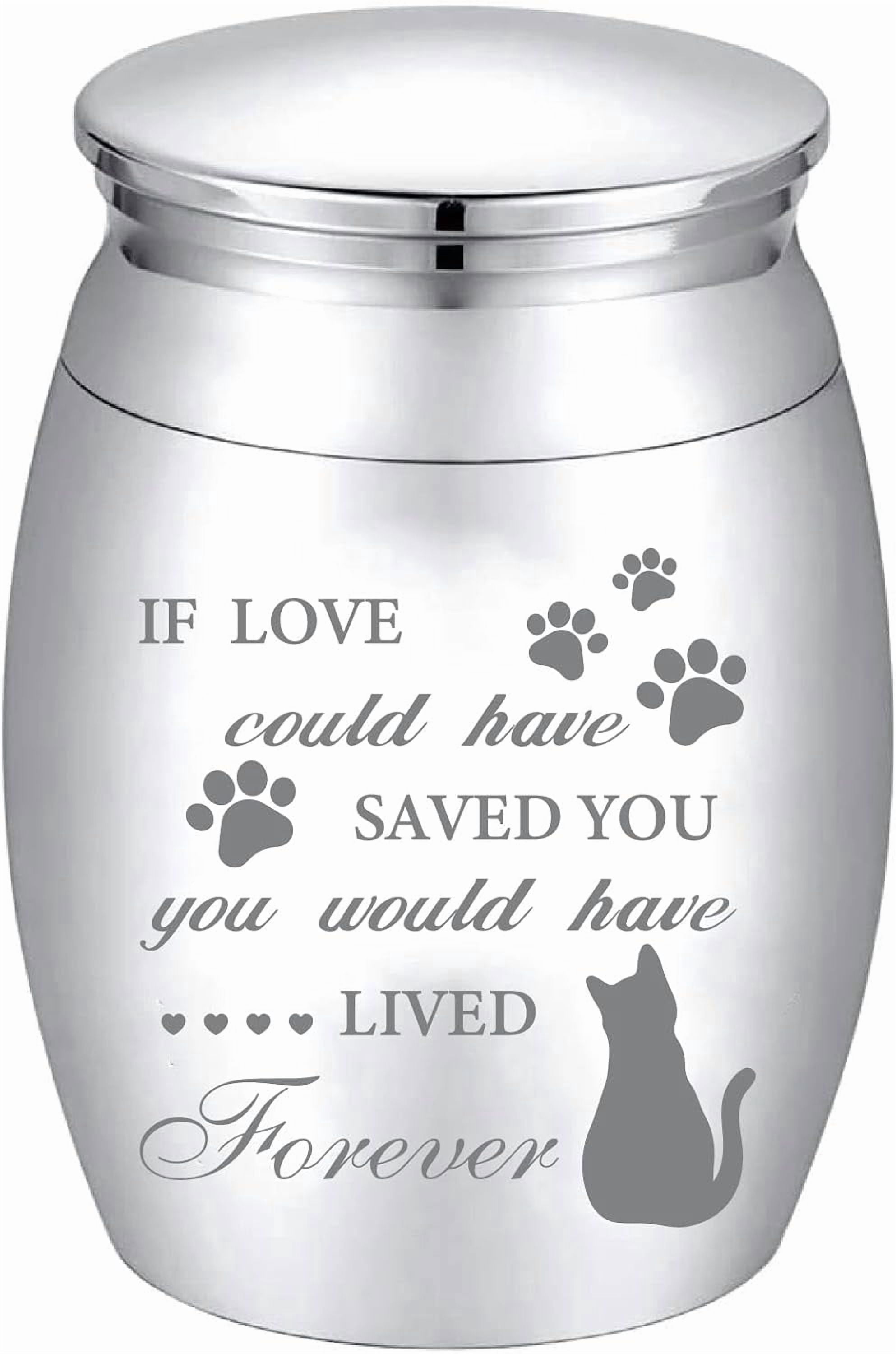 Cat Paw Print Small Keepsake Urns Mini Cremation Urn DIY for Ashes ...