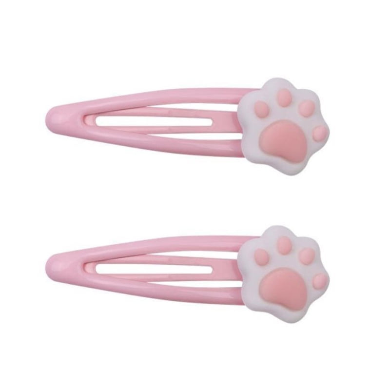 Cat Paw Shaped Clear Glossy Hair Clip for Teens and Children - Walmart.com