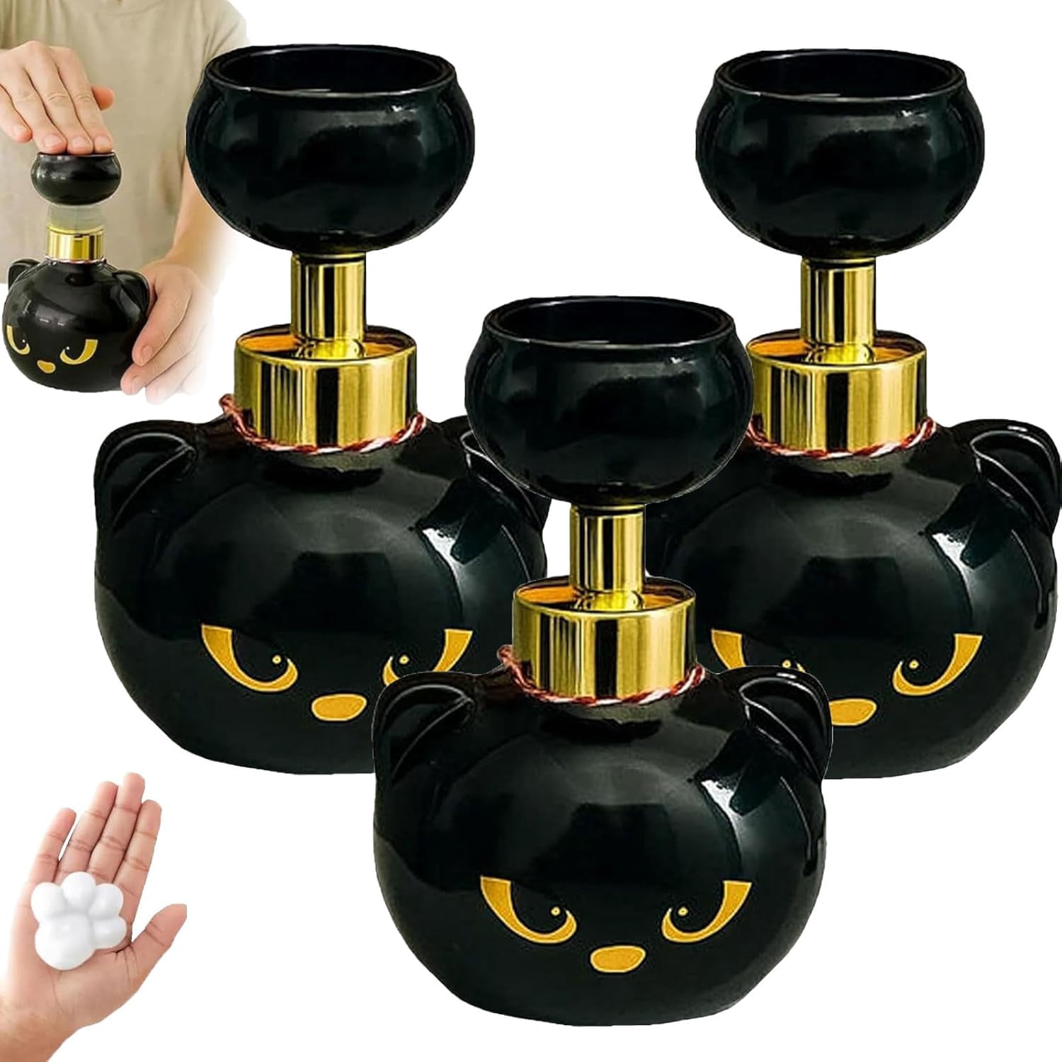 Cat Paw Soap Dispenser, Cute Cat Paw Foam Soap Dispenser, Cat Pawprint ...