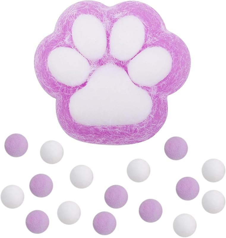 Cat Paw Squeeze Squishy Toys, Plastic Taba Soft Cat Paw with 10 Mini ...