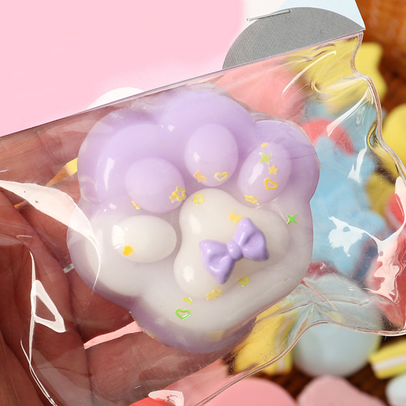 Cat Paw Squishy Toy - Stress Relief Squish Toys for Adults, Fidget Toys ...