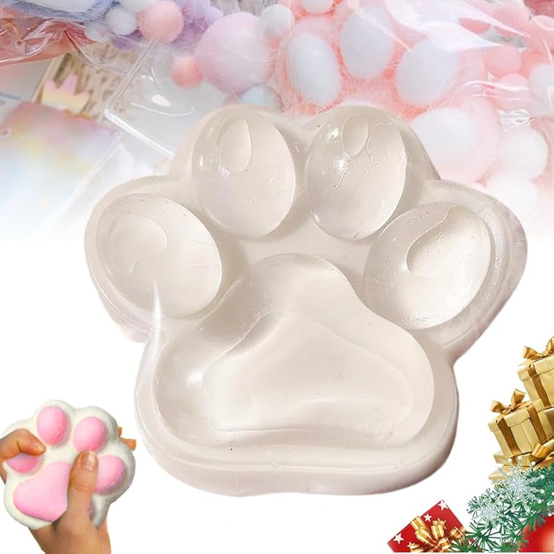 Cat Paw Squishy Toys, Handmade Squishy Big Cat Paw Silicone Squeeze ...