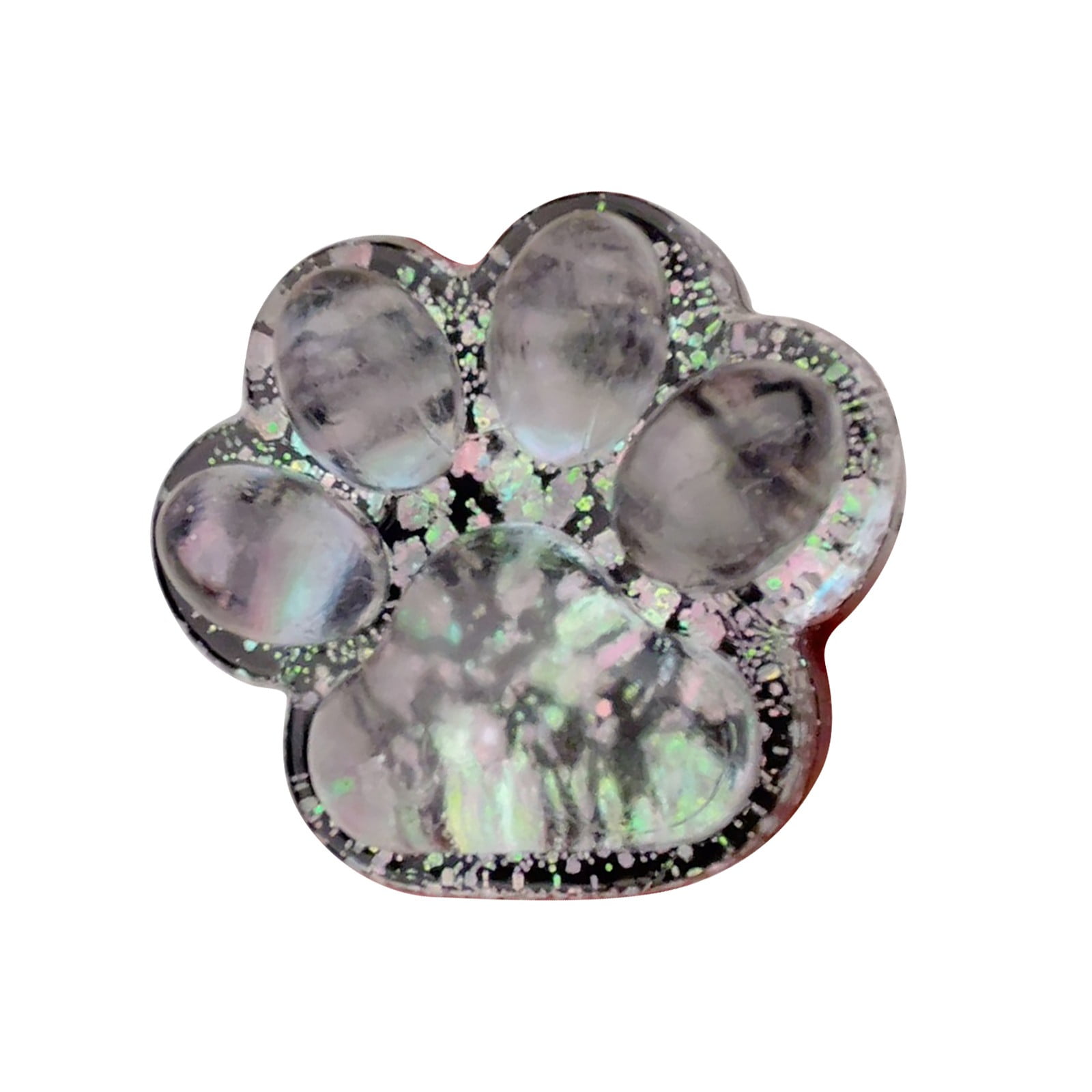 Cat Paw Squishy Toys,Stress Relief Toys,Glittery Paw Print Enamel Pin Sparkling Pet Lover's ...