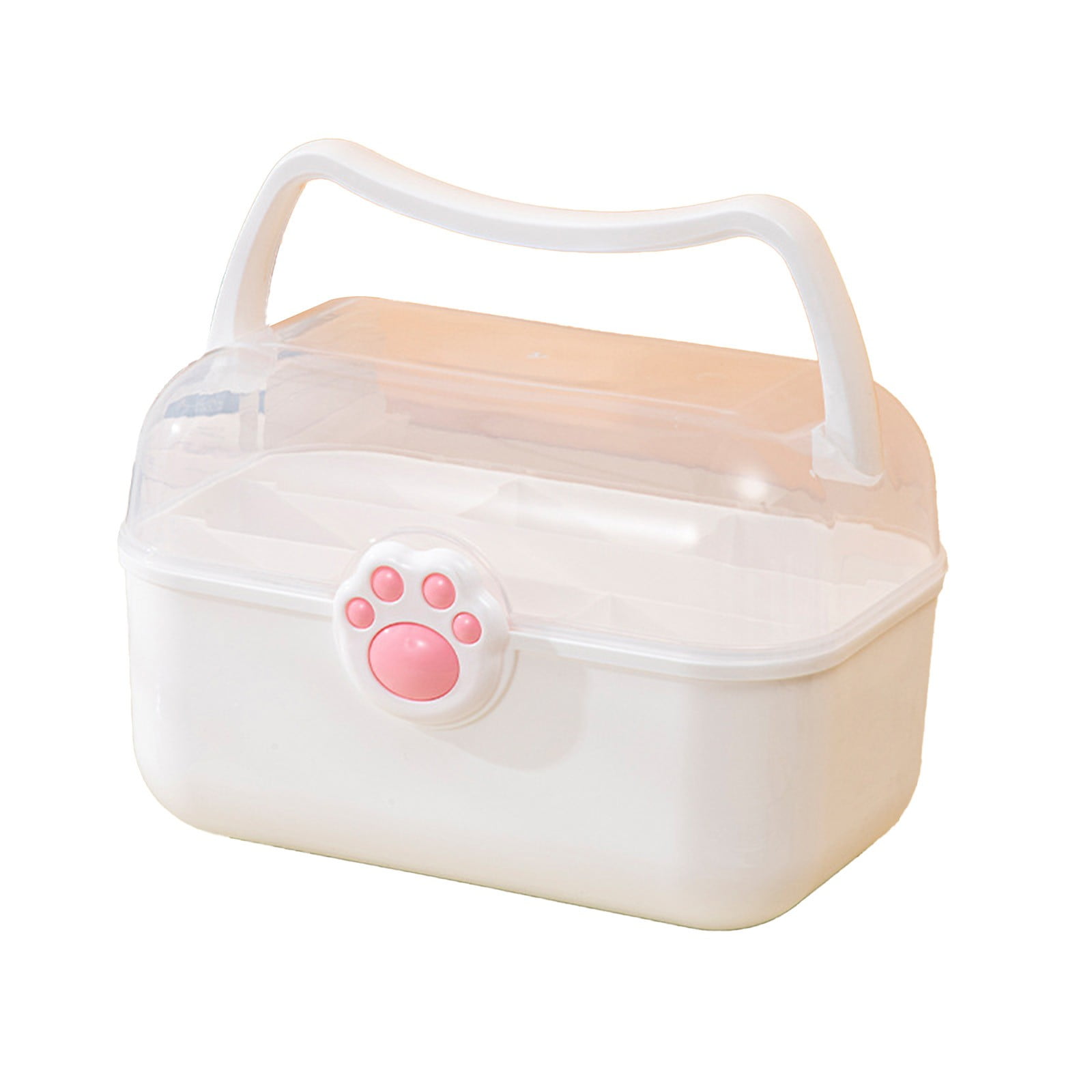 Cat Paw Storage Box - Cute Double Layer Stationery and Toy Organizer ...