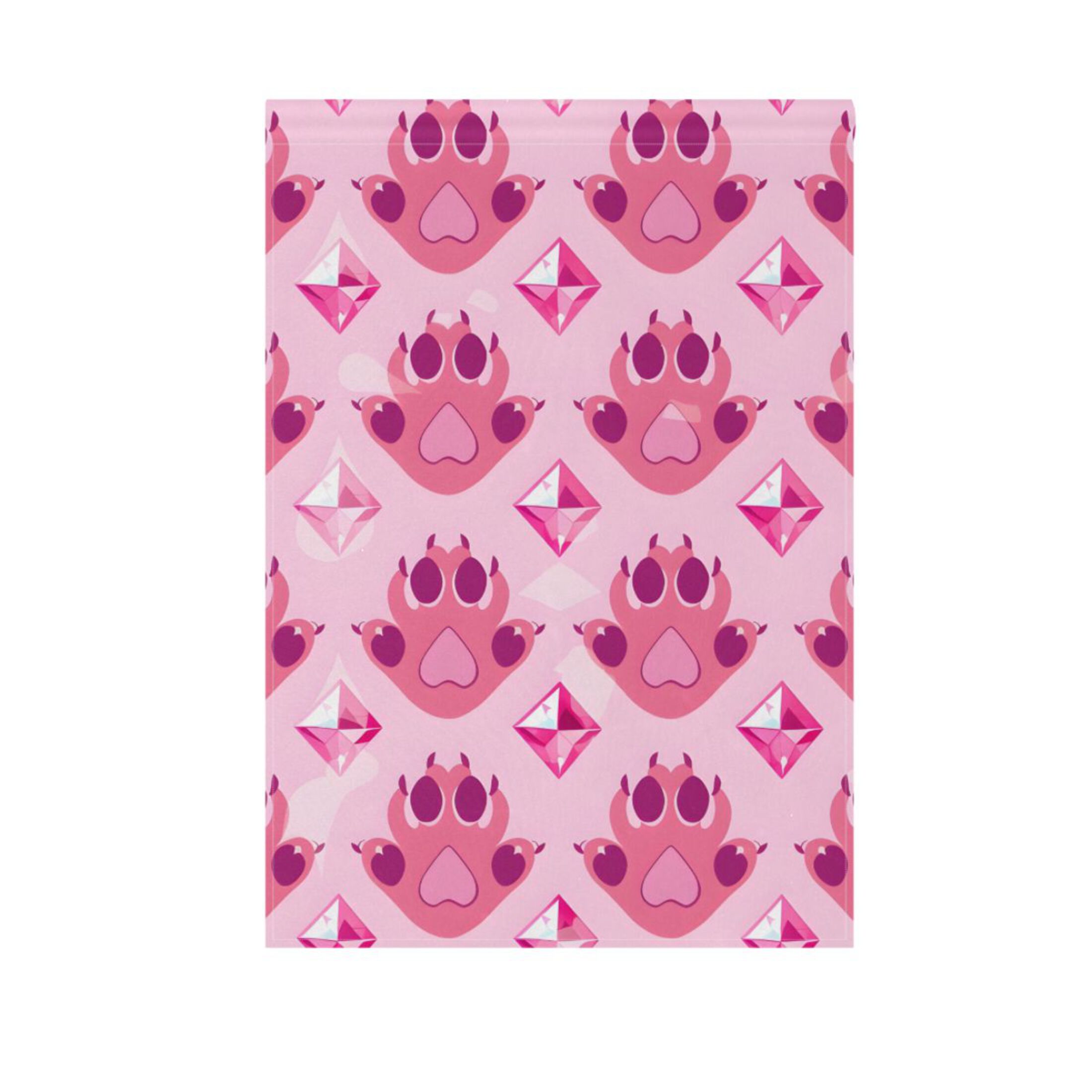 Cat Paw and Gem Garden Flag 12"x18" Double-Sided Yard Flags for Outside ...