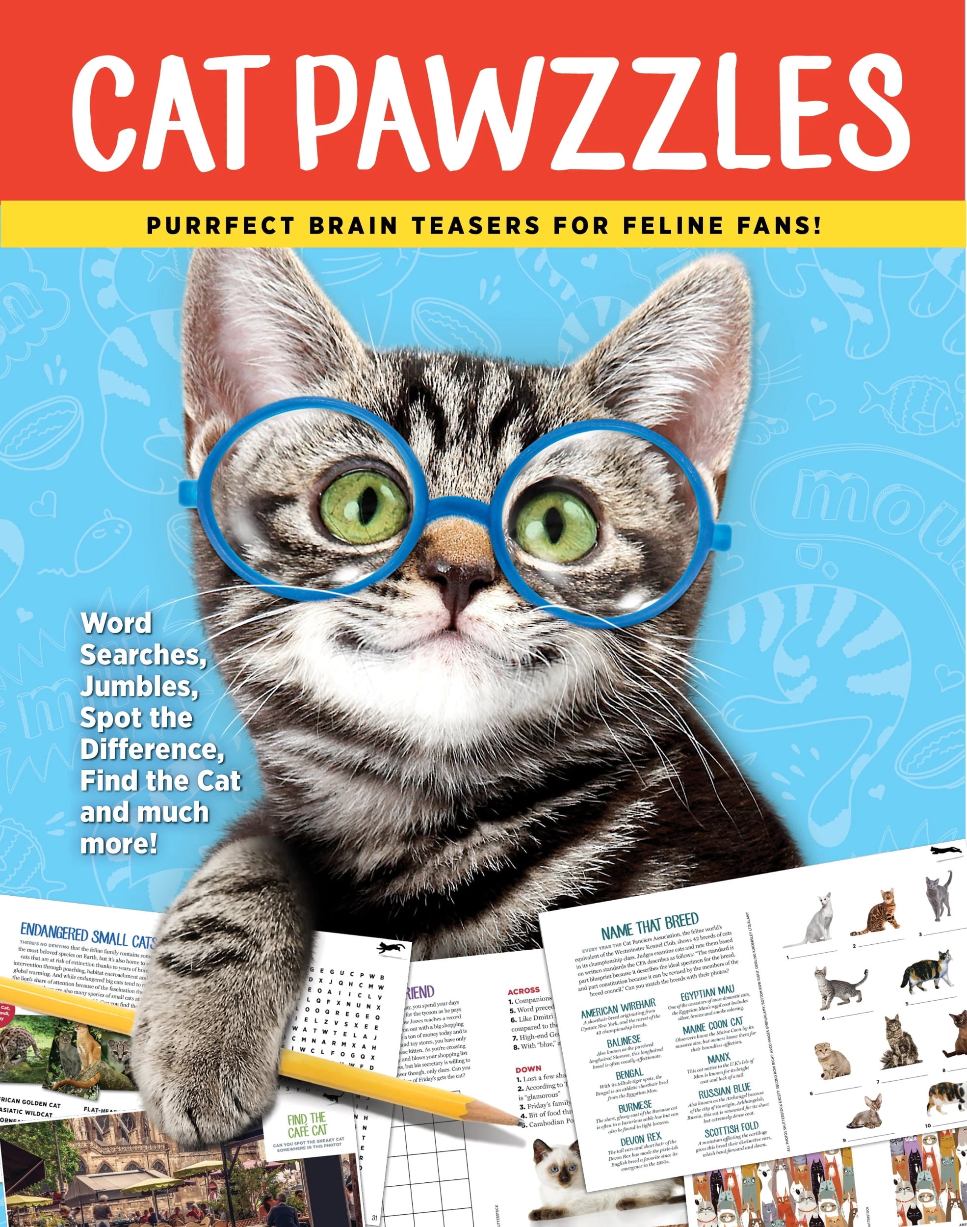 Cat Pawzzles - Brain Teasers: Volume 1 Containing: Word Search, Jumble ...
