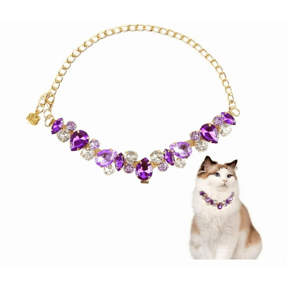 Cat Pearl Collar Pendant, Cute Pearl Pet Necklace in Medium, Adjustable ...