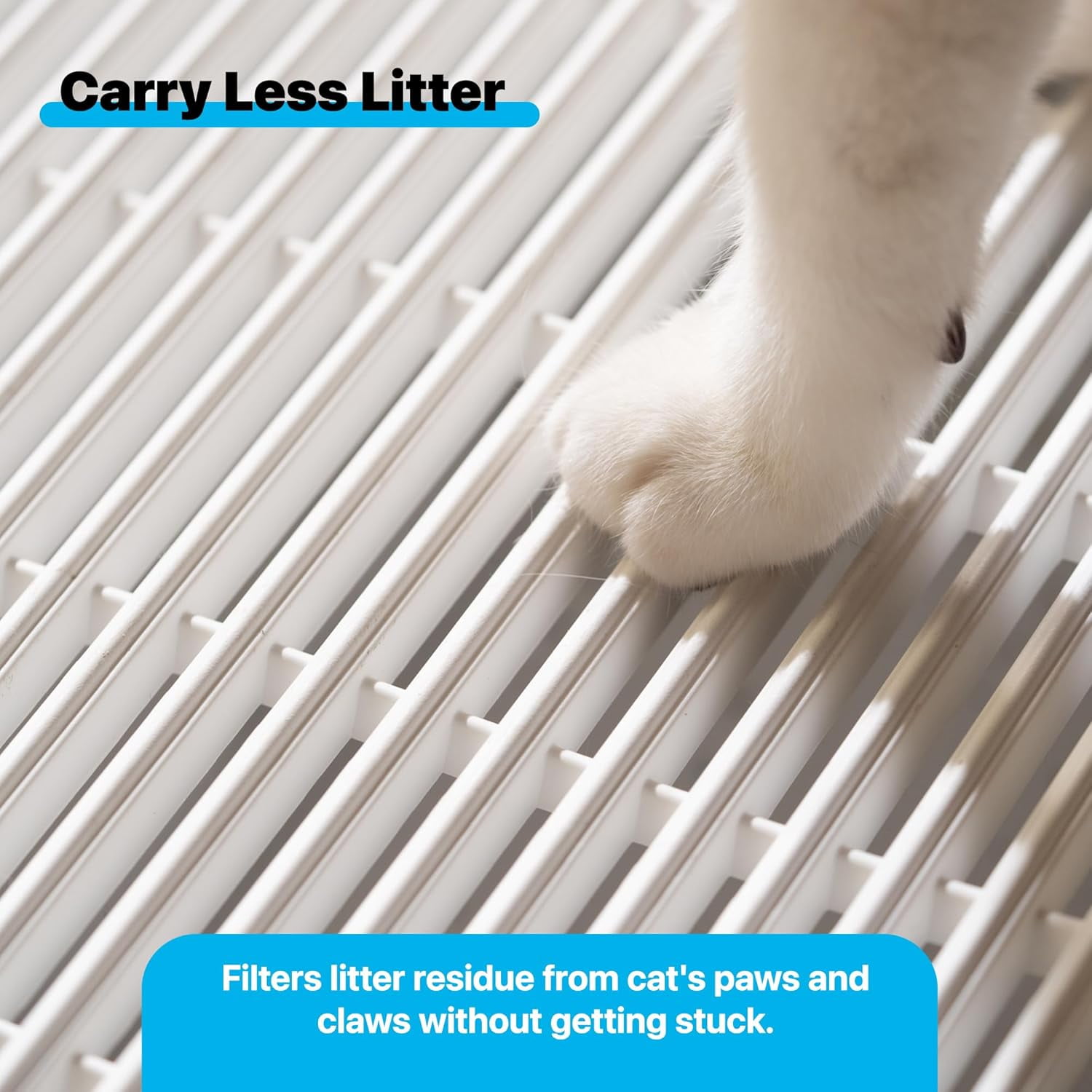 Cat Pedal Step Stool with Filter Function, Easy Clean Cat Litter Ramp ...