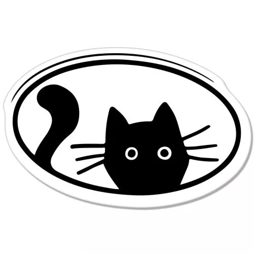 Cat Peeking Meow Pet Cute Sticker Decal Phone Decal Water Bottle ...