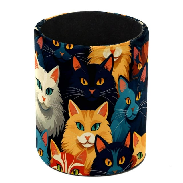 Cat Pen Holder Stand Cup Pencil Holder Organizer Makeup Brush Holders ...