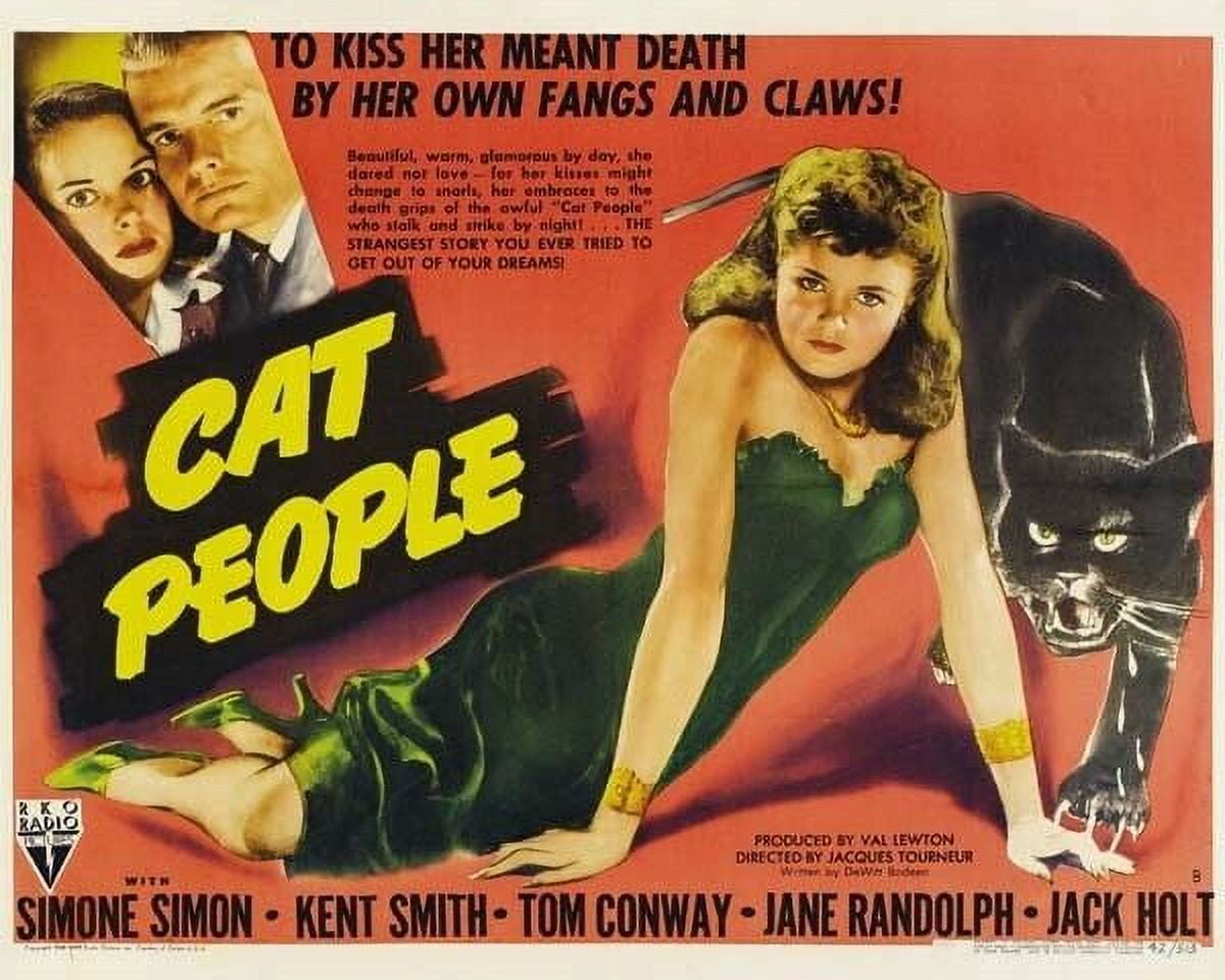 Cat People 1942 movie poster art Simone Simon Kent Smith 5x7 inch photo ...
