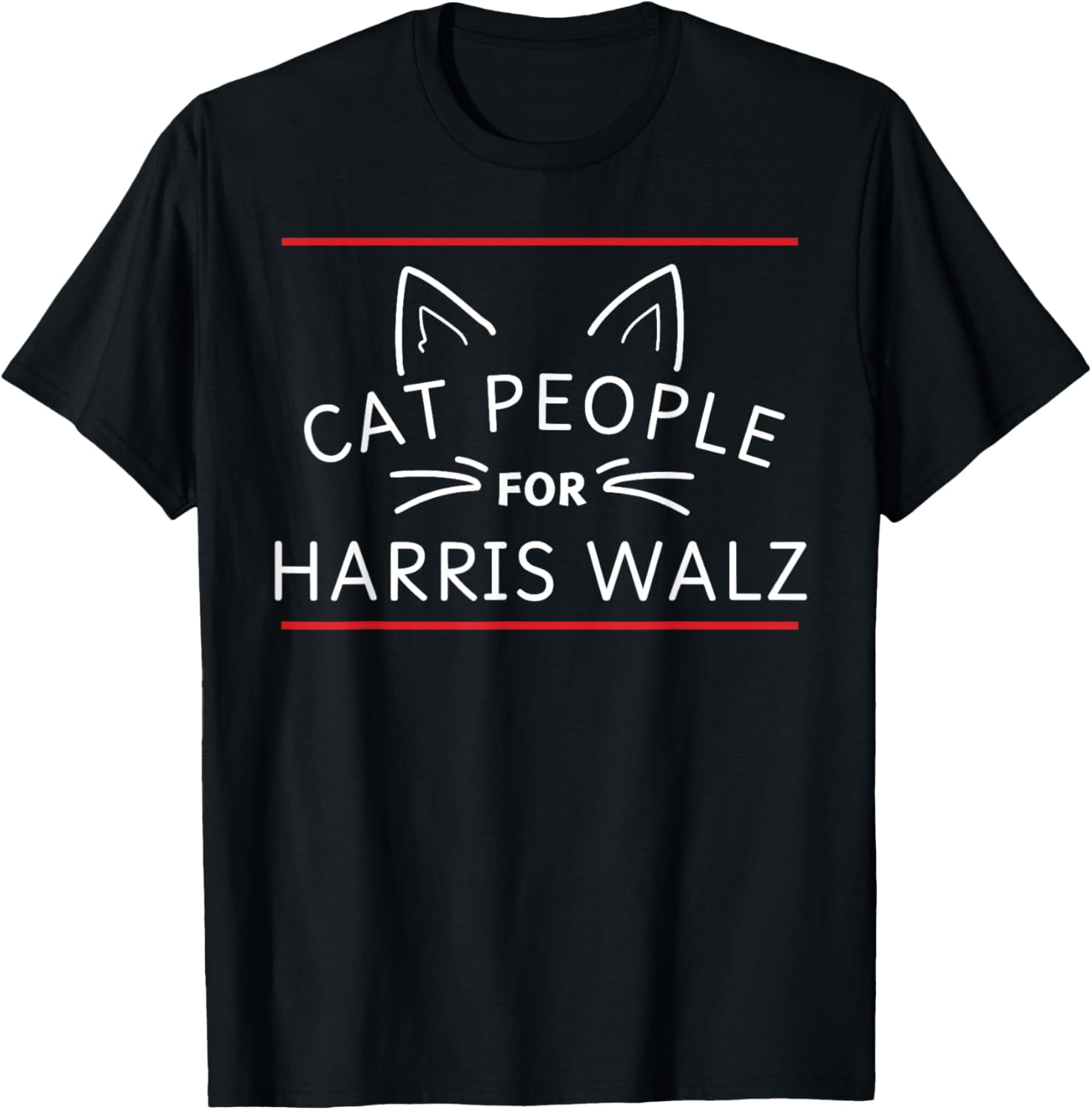 Cat People for Harris Walz 2024 Kamala Harris Walz 24 T-Shirt - Walmart.com
