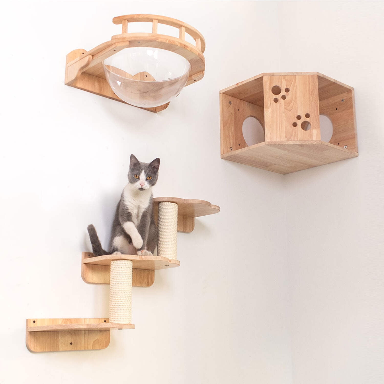 Cat Perch, Wall Mounted Cat Bed (Corner) - Walmart.com