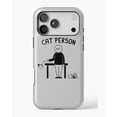 Cat Person H1481 Premium Durable Case for iPhone 17 16 15 14 13 12 11 ...