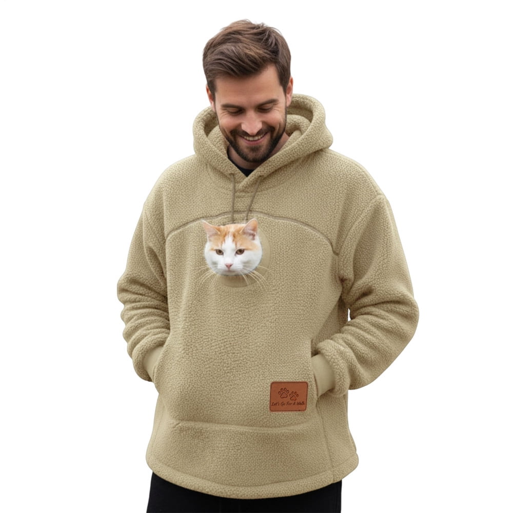 Cat Pet Pouch Hoodie Long Sleeve Small Dog Kitten Cat Carrying Hoodie ...
