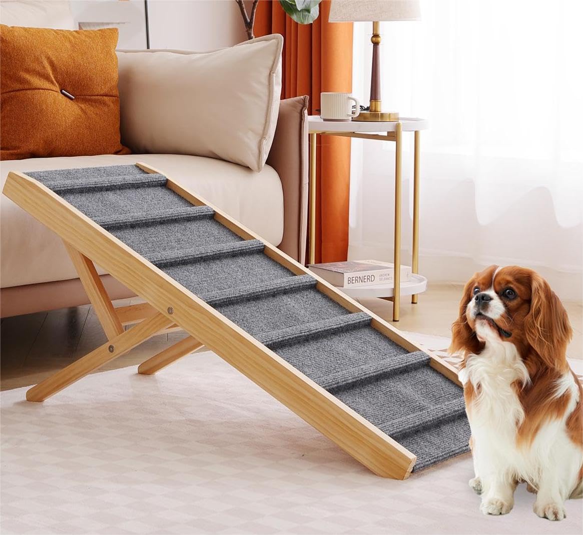 Cat Pet Ramp Stairs for Bed Car Couch Portable,Dog Ramps for High Beds ...