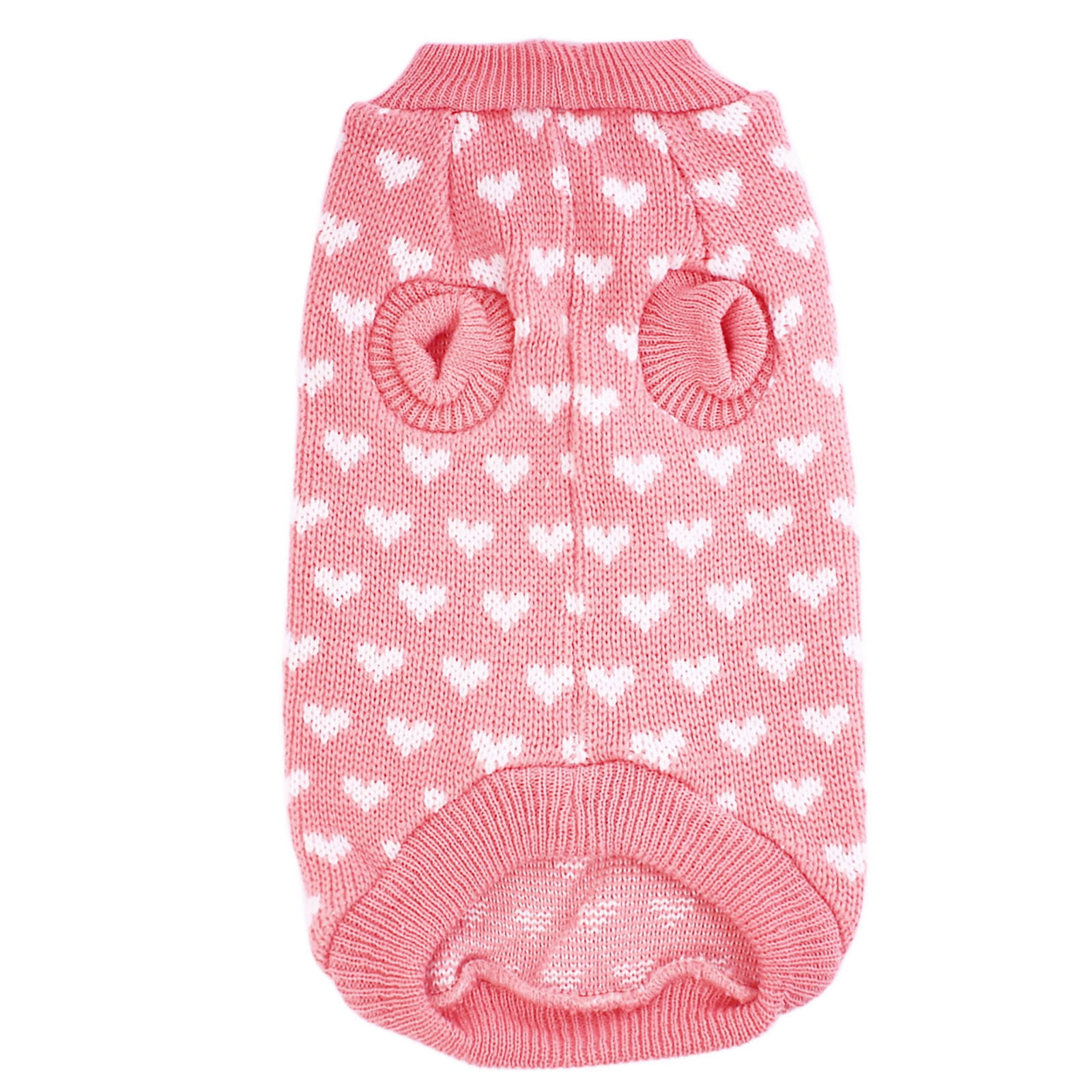 Cat Pet Sweater Cute Heart Pattern Dog Clothes Pet Supplies X Small Dog ...