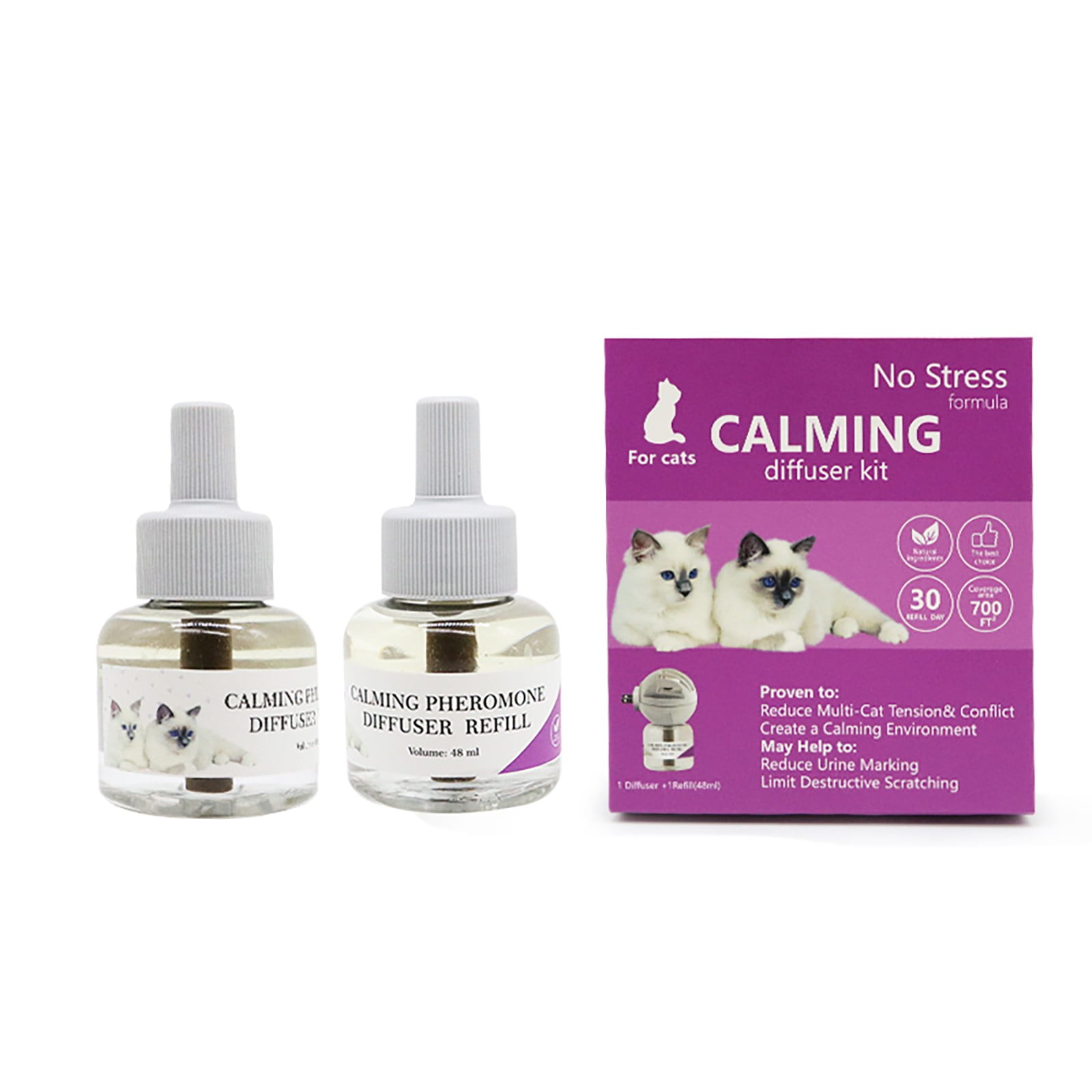 Cat Pheromones Calming Diffuser: Premium Cat Calming Diffuser - Cat ...