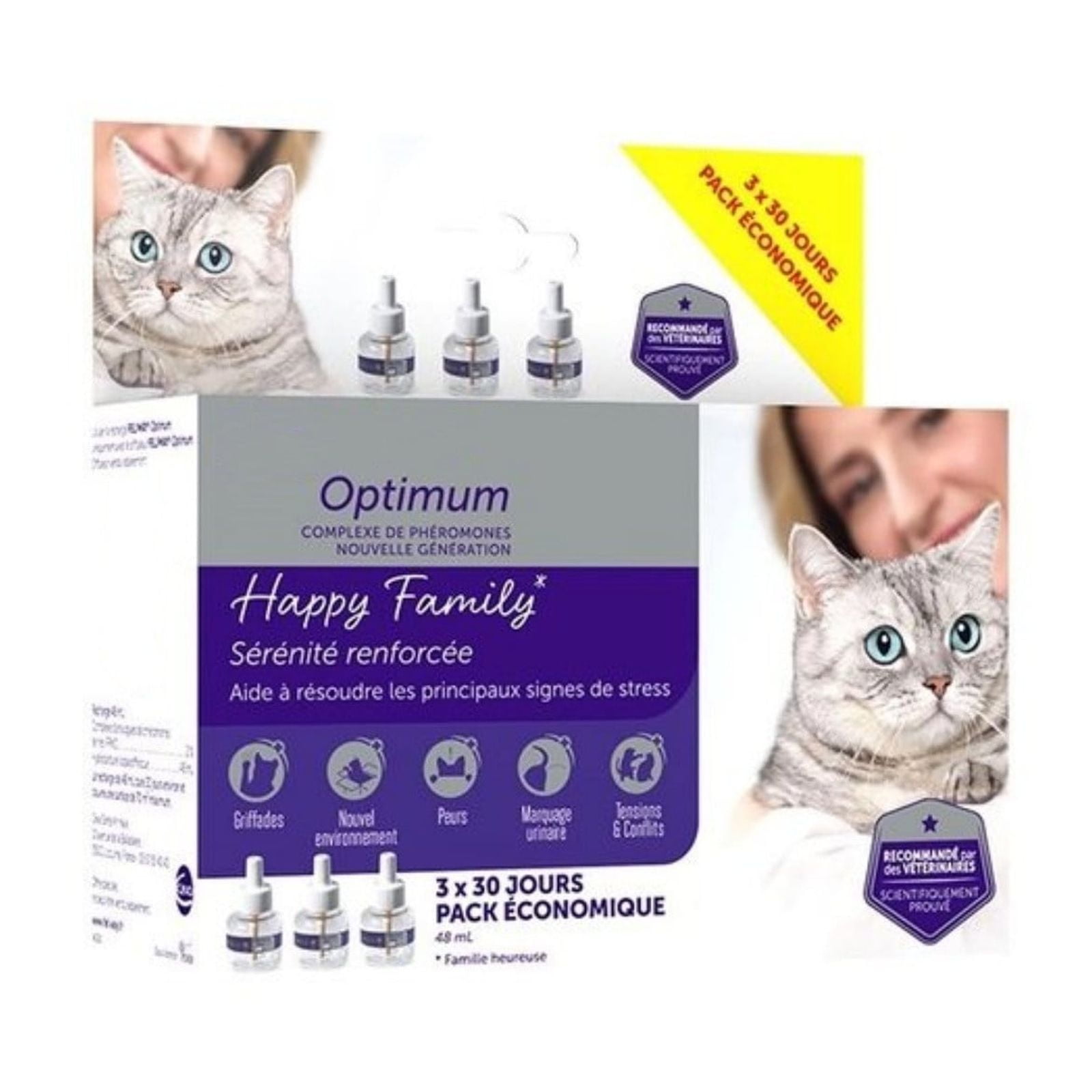 Cat Pheromones Calming Diffuser Refill 3 Pack Multicat Pheromone ...