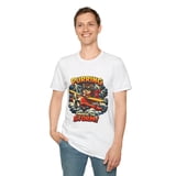 Cat Pilot Aviation Vintage Storm Clouds Retro Unisex Softstyle T-Shirt ...