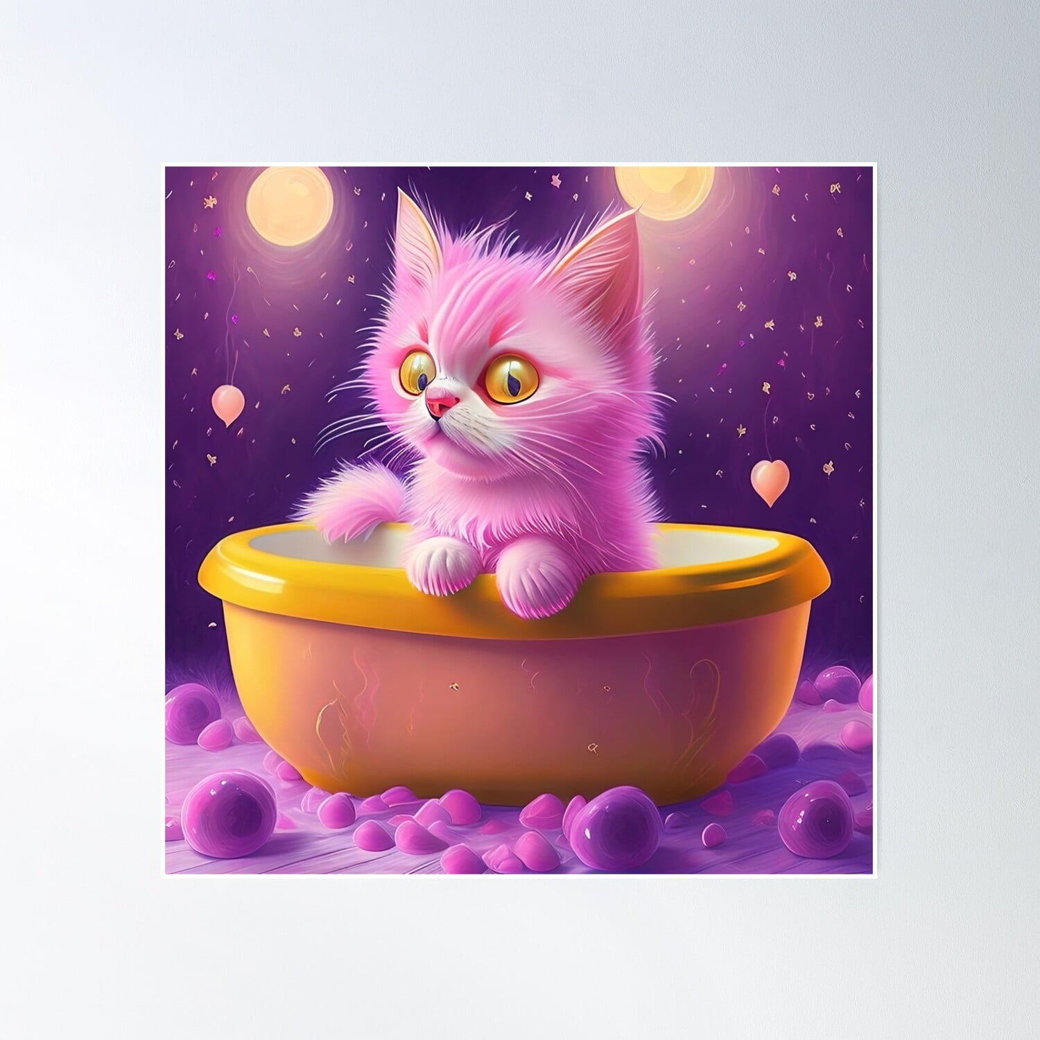 Cat Pink Bathtub, Animal, Pet, Cute, Chic, Kids, Children, Kittens ...