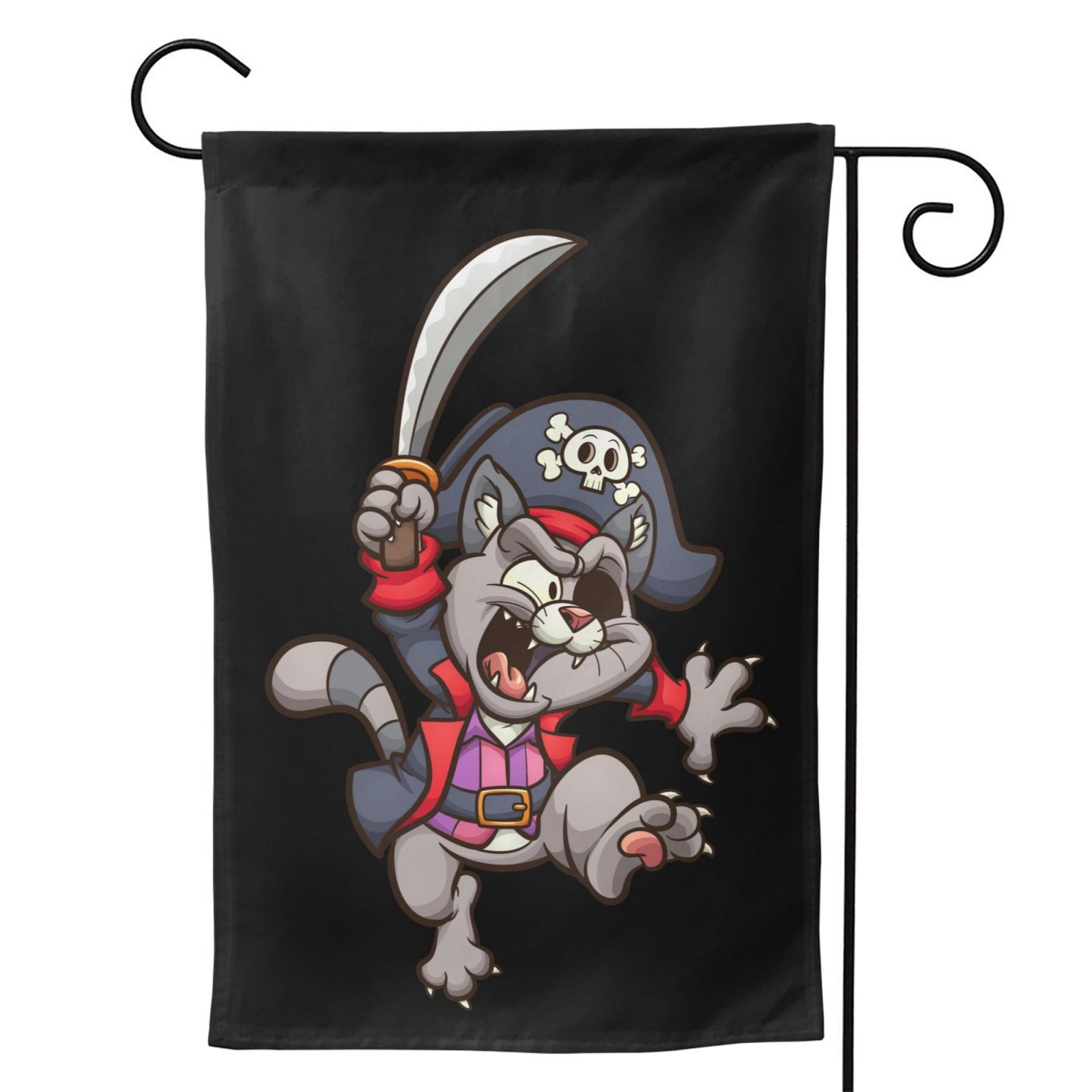 Cat Pirate Garden Flag 12.5"X18" Outdoor Indoor Garden Decor Porch ...