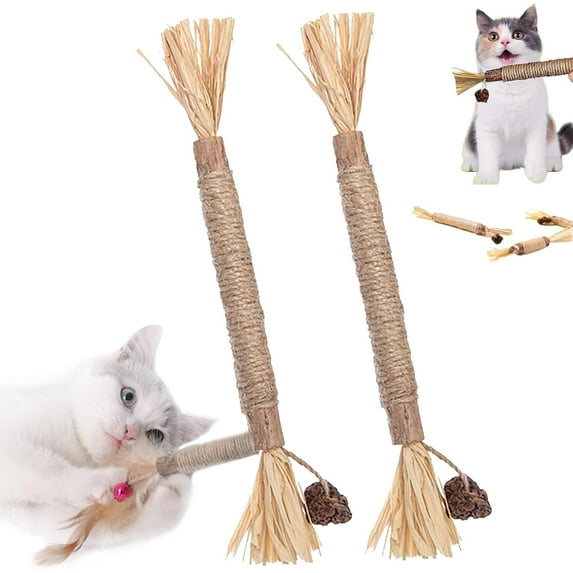 Cat Pixie Sticks, Natural Silver Vine & Catnip Cat Chew Toys, Smooth ...
