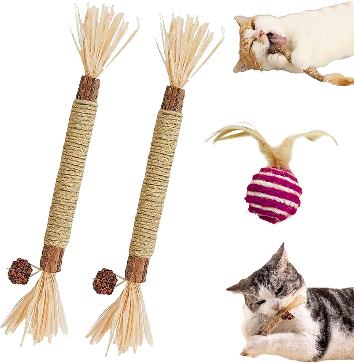 Cat Pixie Sticks, Silvervine Sticks for Cats, Natural Silvervine Dental ...