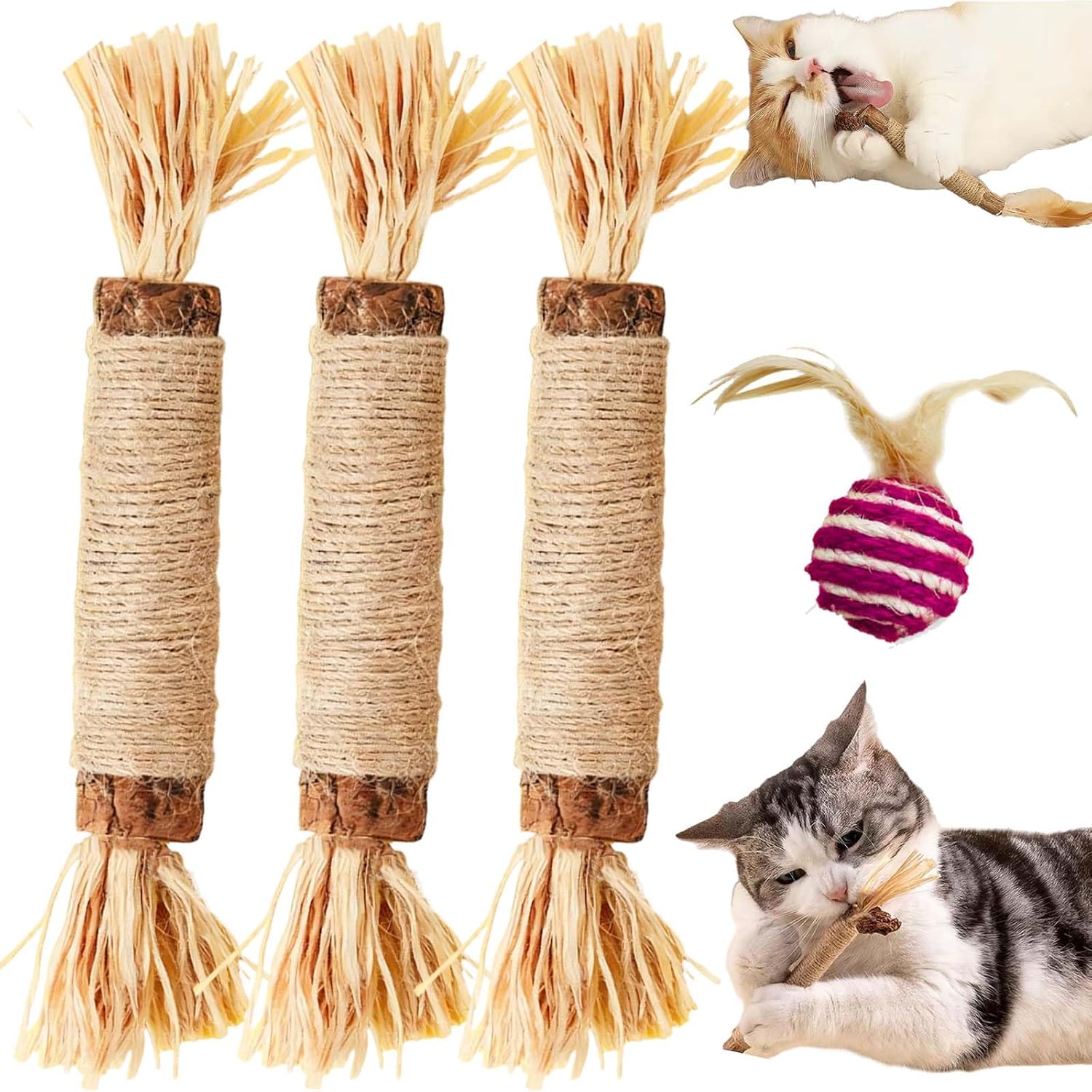 Cat Pixie Sticks, Silvervine Sticks for Cats, Natural Silvervine Dental ...