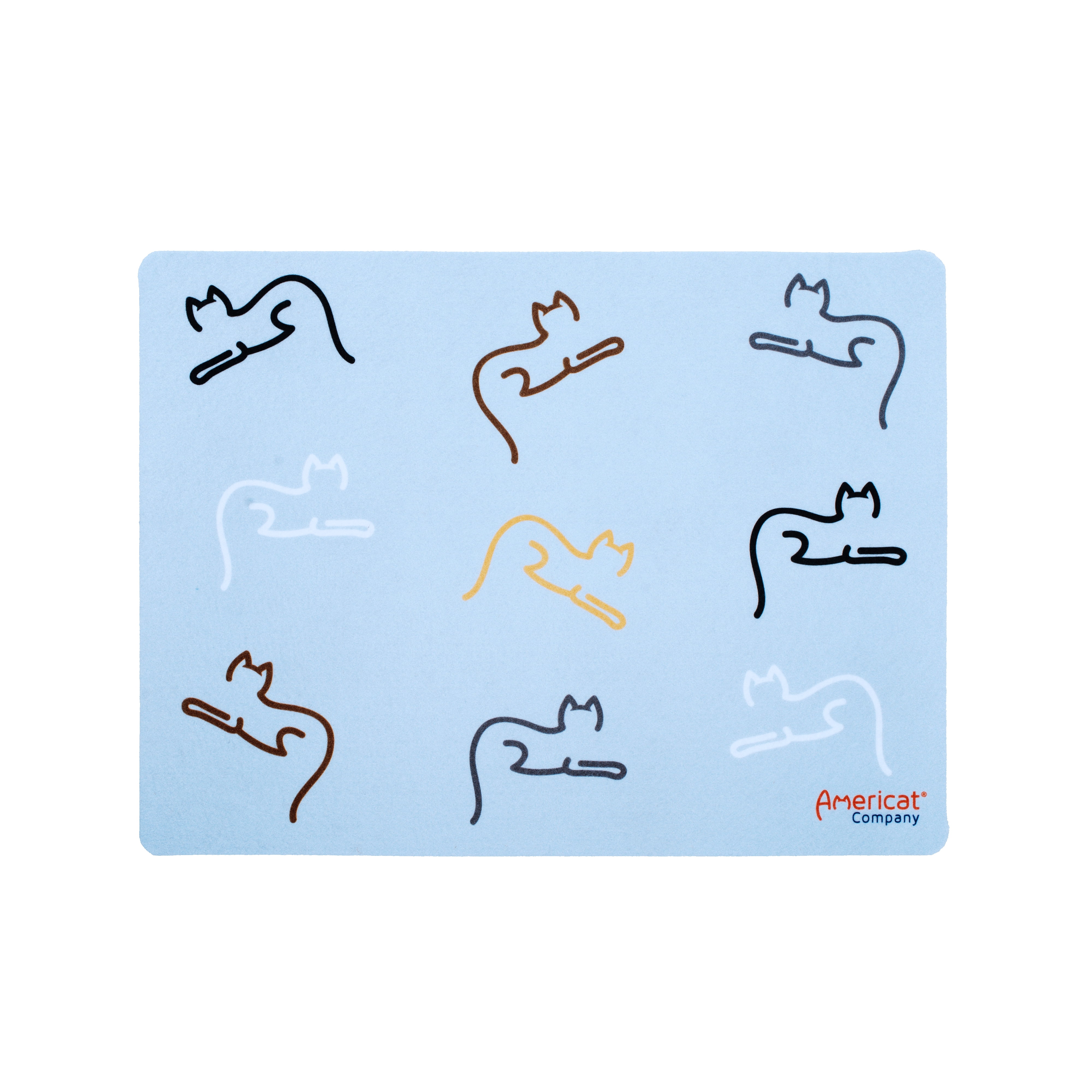 Cat Placemat by Americat for Cat Food & Water Bowls – Machine Washable ...